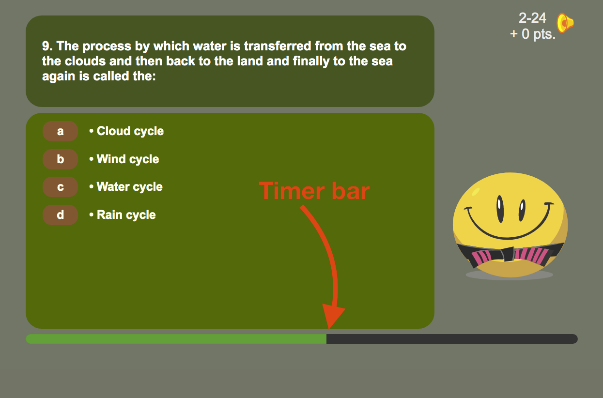 How quiz timing works – Yacapaca